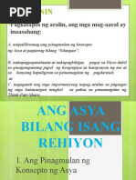Mga Sinaunang Kabihasnan NG Asya - Handouts | PDF