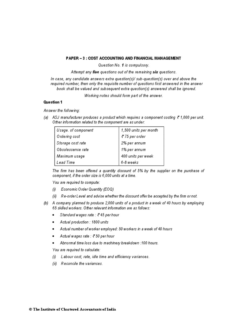 Cost FM 2 PDF | PDF | Accounting | Business Economics