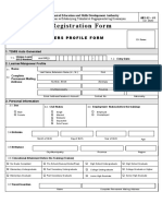 Tesda Application Form | PDF
