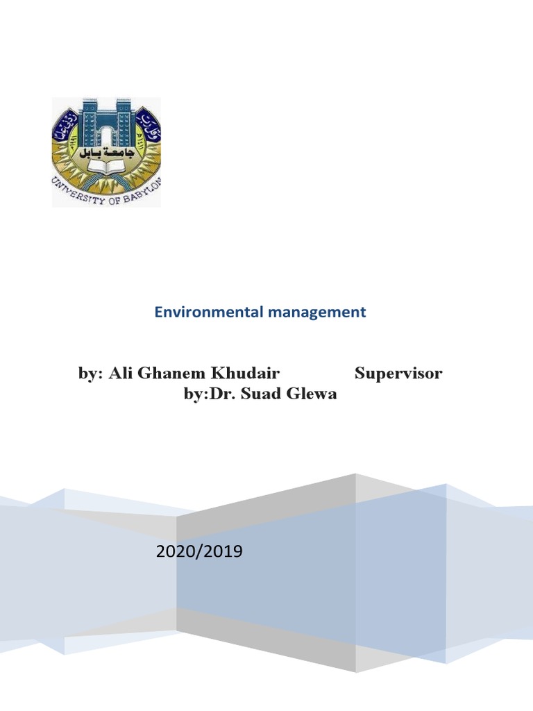 Environmental Management | PDF | Environmental Resource Management ...