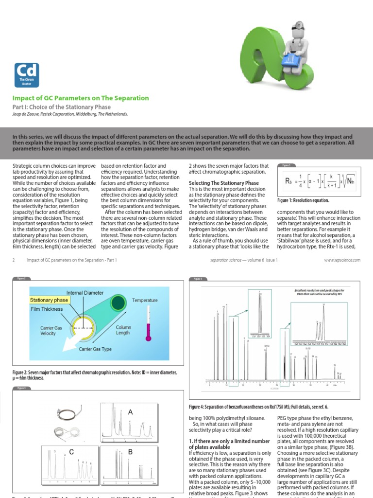 Impact of GC Parameters On The Separation - 1 Stationary Phase | PDF ...
