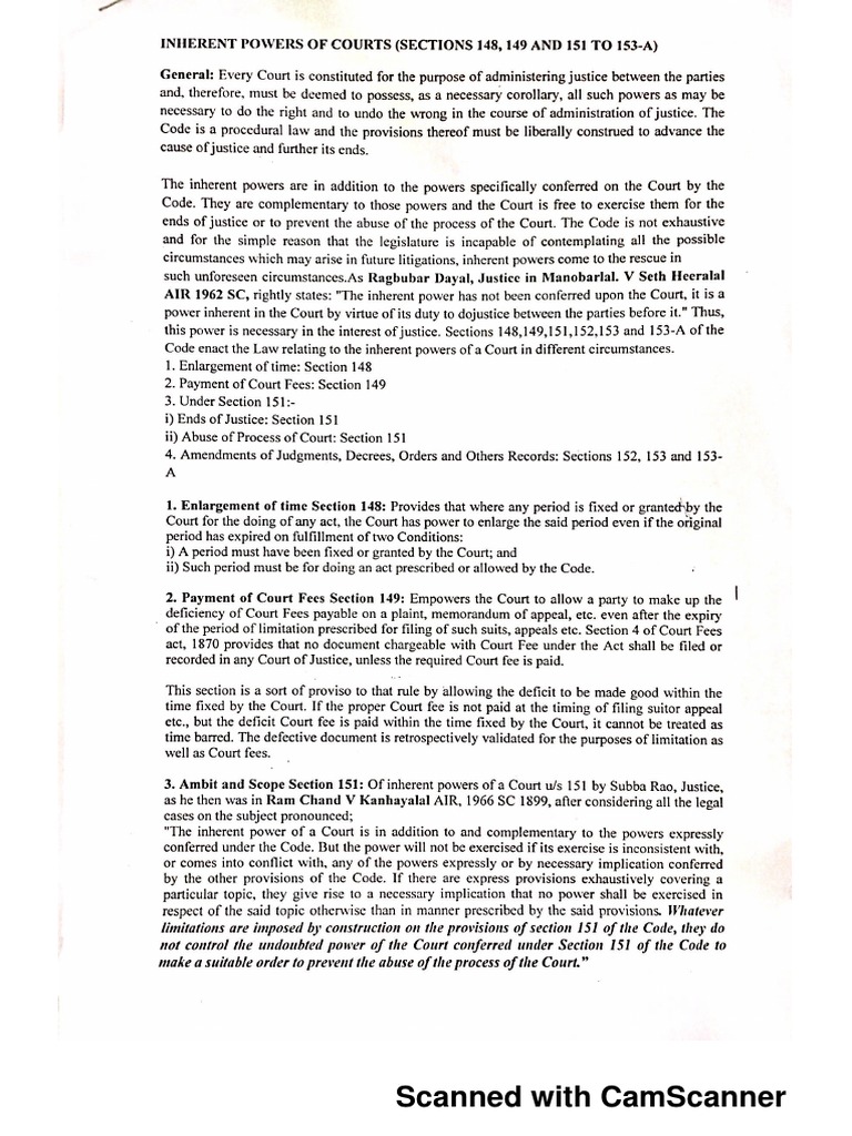 CPC Handwritten Notes | PDF