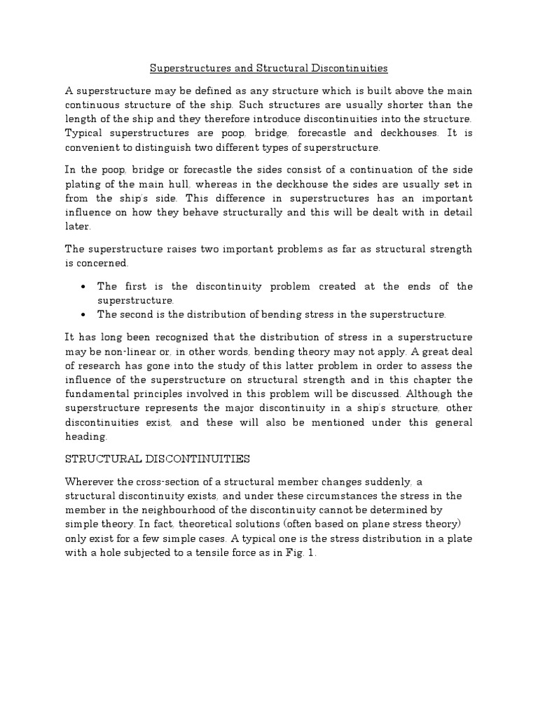 Understanding Structural Discontinuities in Ship Design | PDF | Bending ...