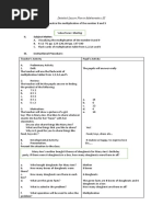 Grade 3 Detailed Lesson Plan Mathematics | PDF | Yarn | Lesson Plan