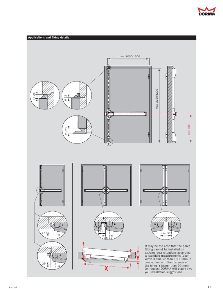 Dorma - PHB3000 - Panic Hardware | PDF