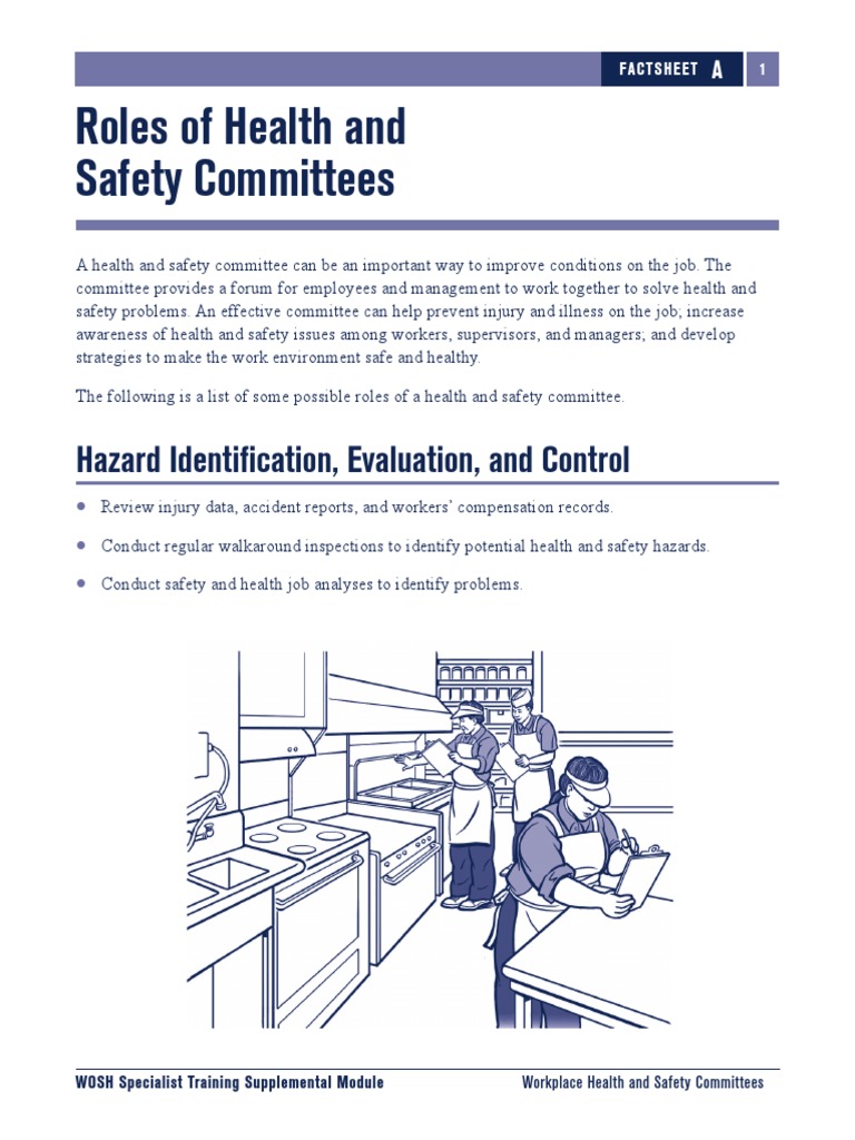 Roles of Health and Safety Committees: Hazard Identification ...
