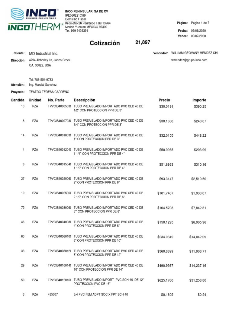 MD Industrial Inc. | PDF | Tipo de cambio | Dólar de los Estados Unidos