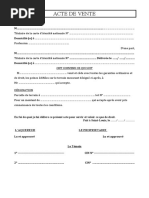 Attestation de Vente | PDF