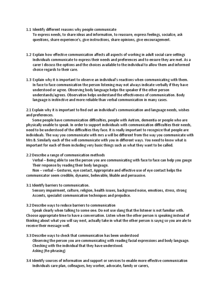 Reasons for Effective Communication | PDF | Body Language | Confidentiality