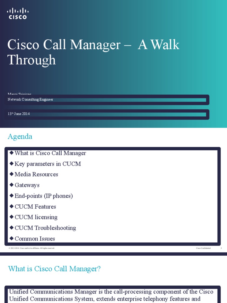 Cisco Call Manager - Quick Walk Through | PDF | Session Initiation ...