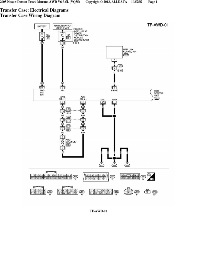 Transfer Case: Electrical Diagrams Transfer Case Wiring Diagram | PDF