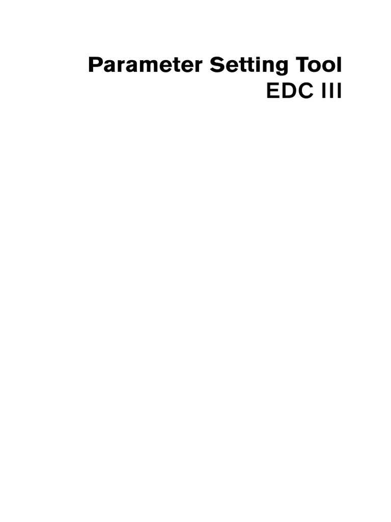 Parameter Setting Tool for Volvo Penta EDC III Engines: An Overview of ...