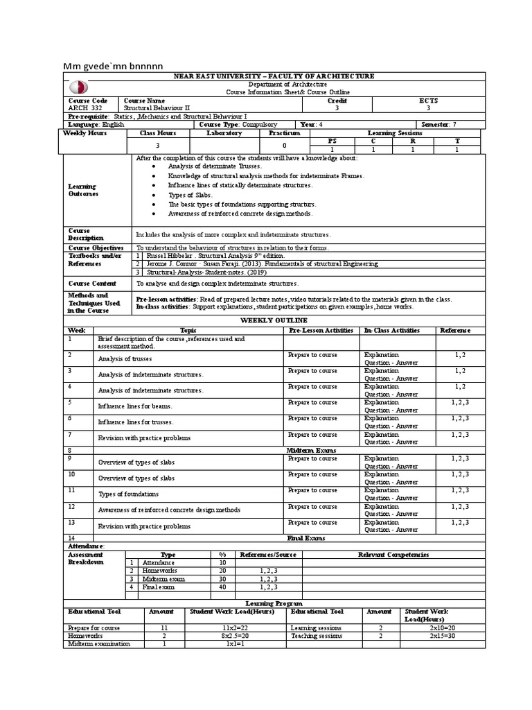 Arch 332 | PDF | Structural Analysis | Learning