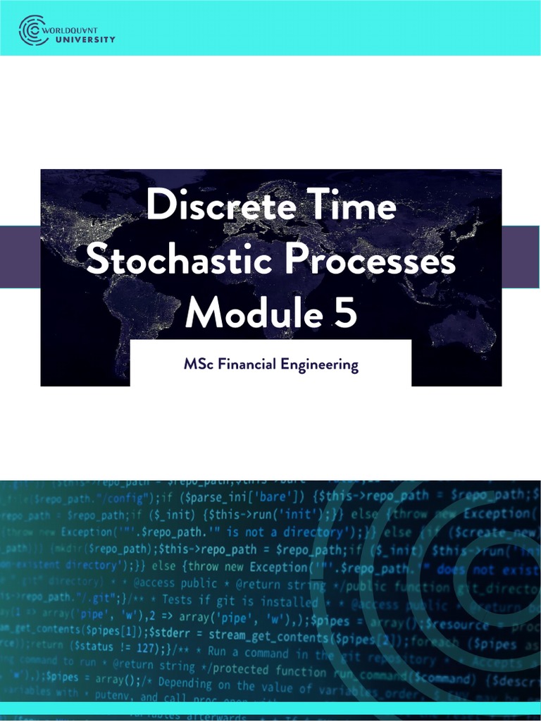 WQU - DTSP - Module 5 - Compiled - Content PDF | PDF | Stochastic ...