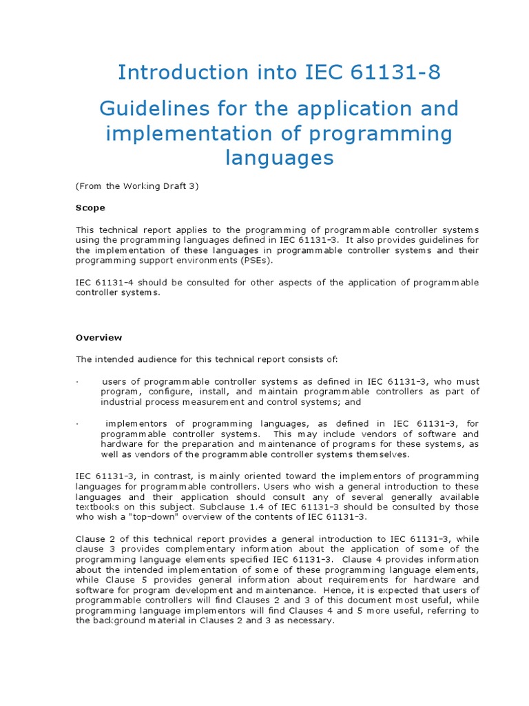 Iec 61131-8 PDF | PDF | Subroutine | Variable (Computer Science)