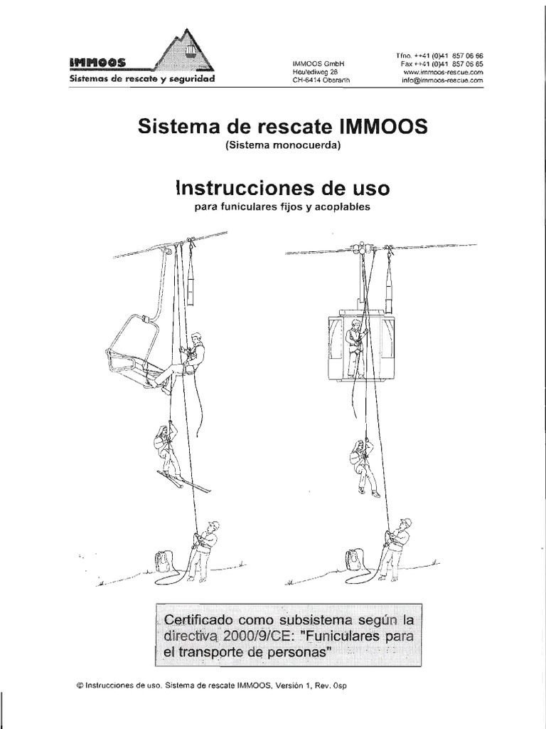 Sistema de Rescate IMMOSS LR | PDF