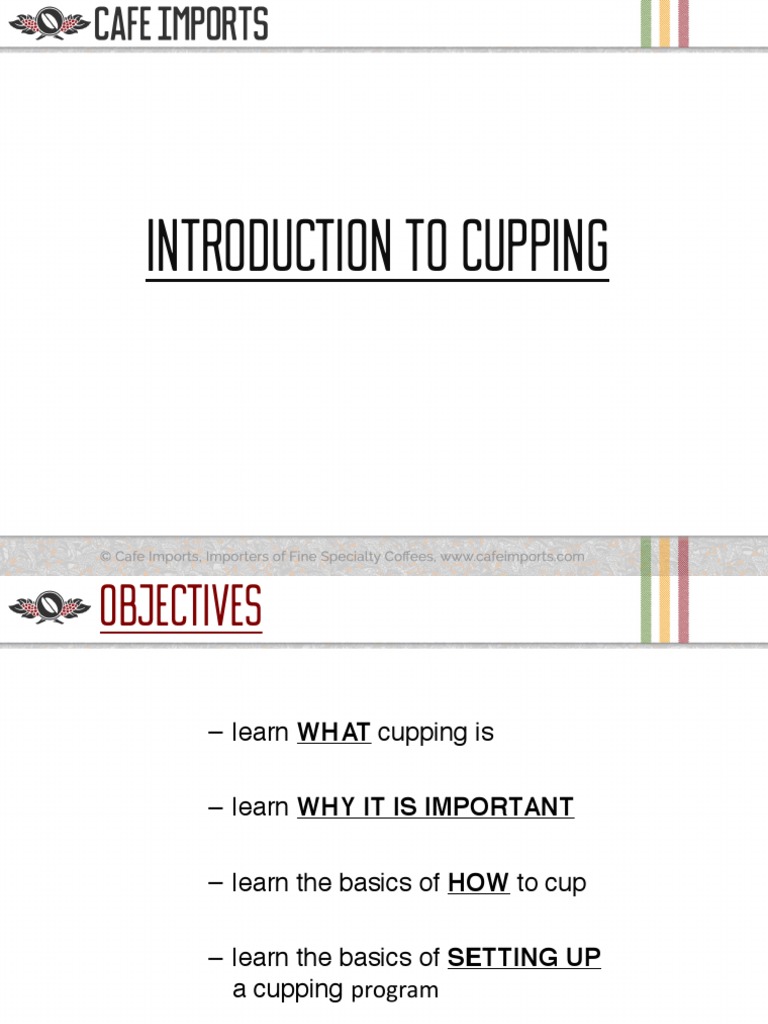 Introduction To Cupping - Course | PDF | Taste | Flavor