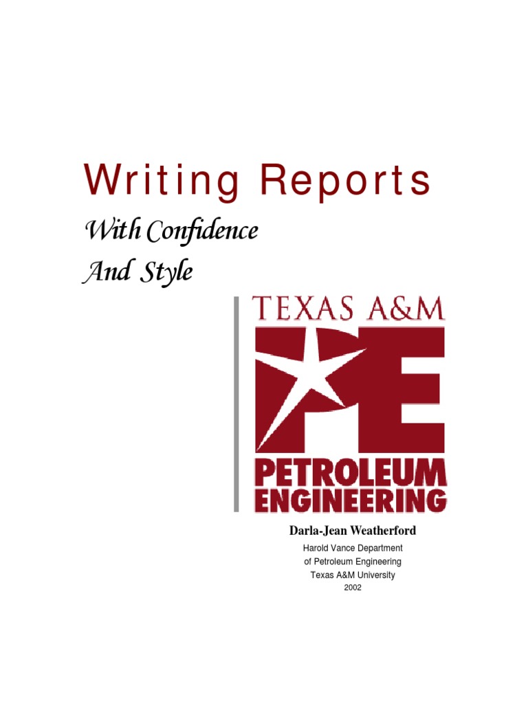 Writing Reports: With Confidence and Style | PDF | Graphics | Typefaces