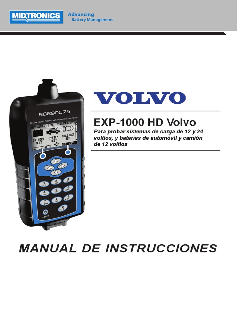 Exp 1000 HD Volvo | PDF | Teclado | Corriente eléctrica
