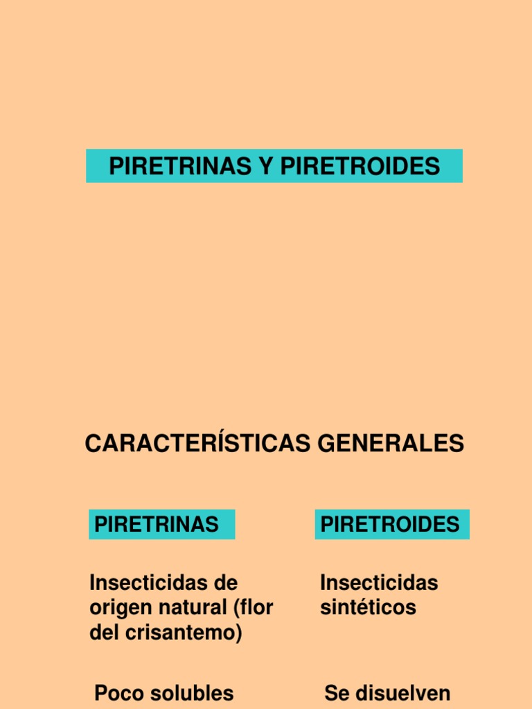 Piretrinas y Piretroides: Guía Técnica | PDF | Tóxicos | Toxicología