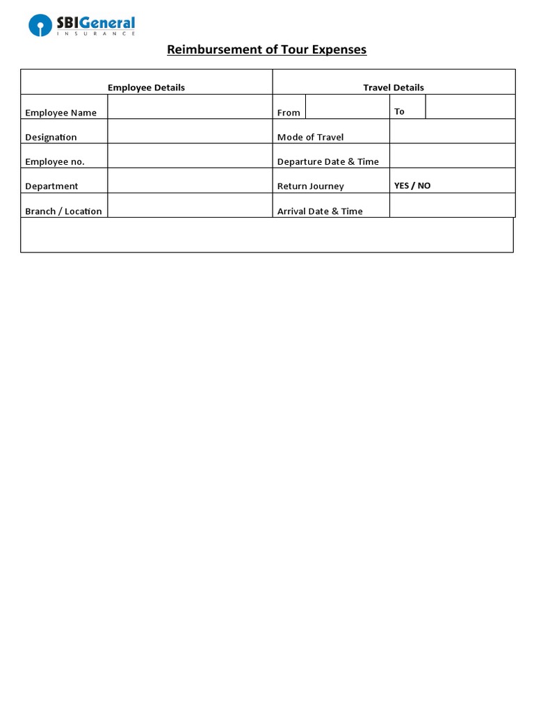 Reimbursement Request for Work-Related Travel Expenses with Detailed ...