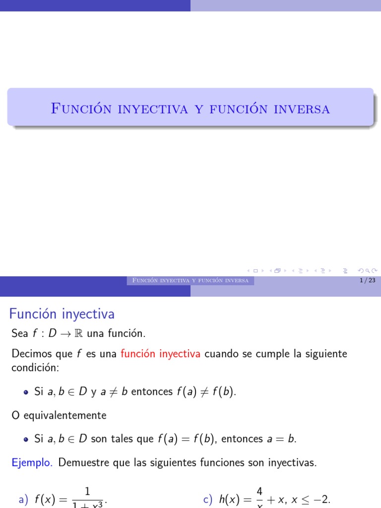 Función Inversa | PDF | Función (Matemáticas) | Análisis matemático