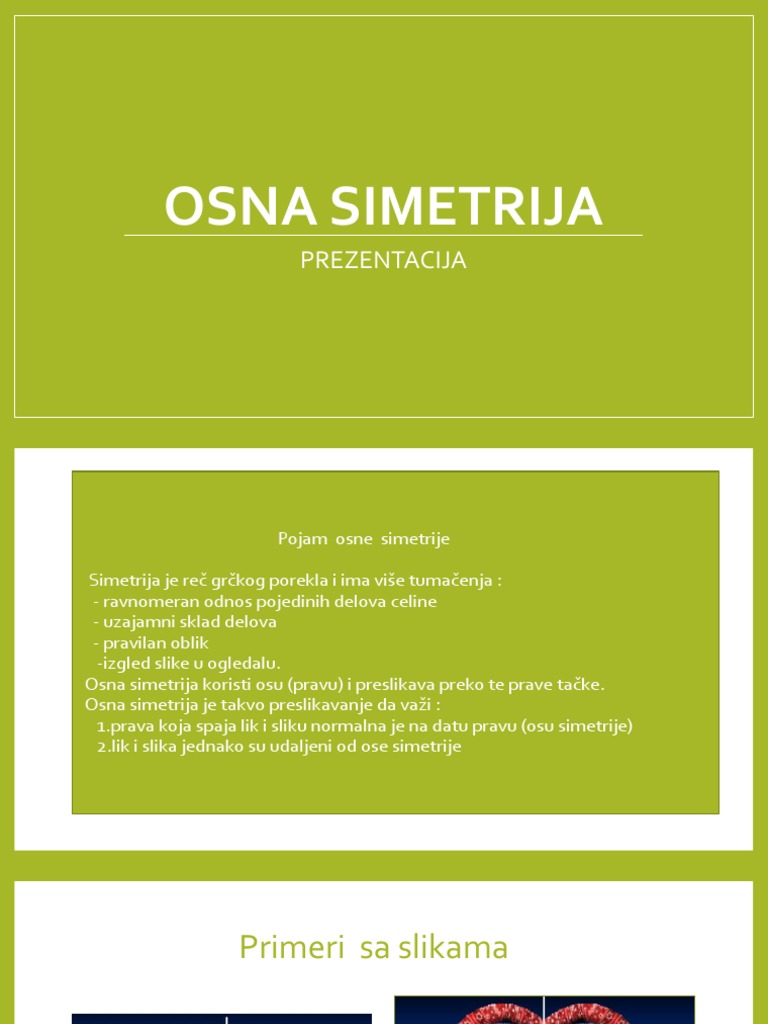 OSNA SIMETRIJA-projekat | PDF