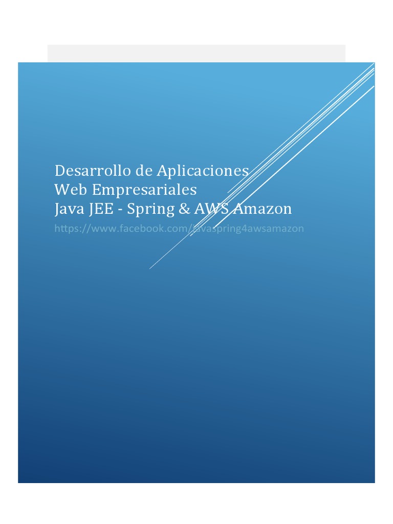 Desarrollo Aplicaciones Web Empresariales Java JEE - Spring & AWS ...