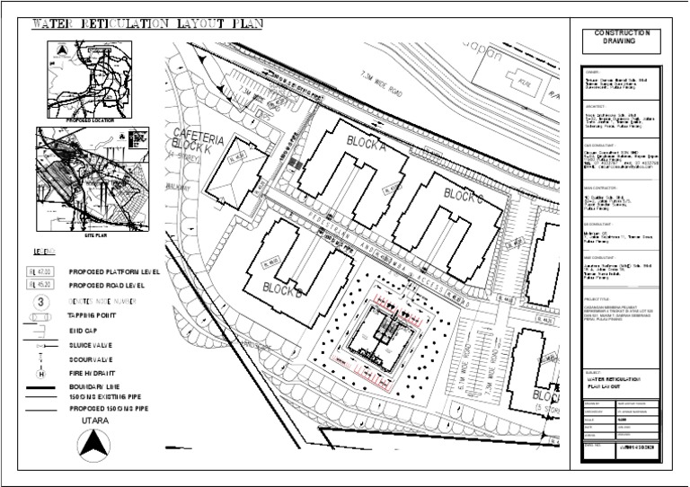 IDP - (WR001-WATER RETICULATION PLAN LAYOUT) B&C PDF | PDF