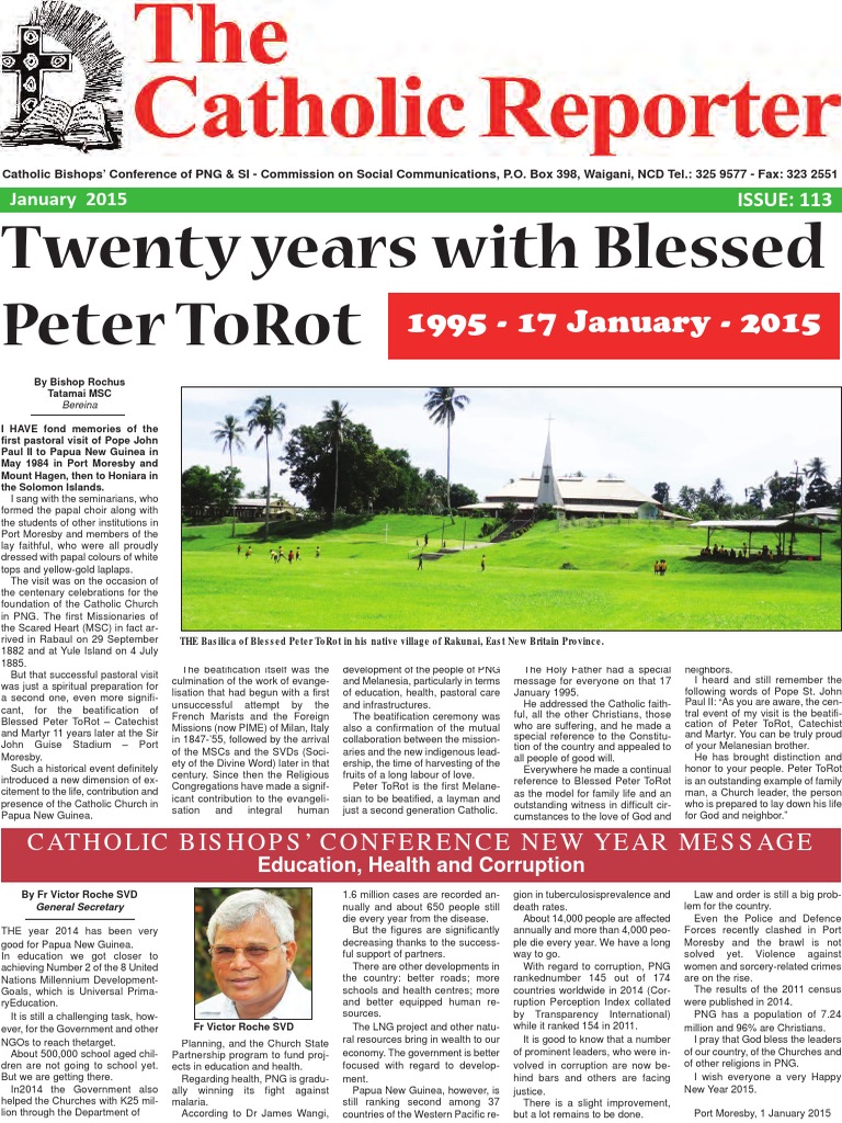 Twenty Years With Blessed Peter Torot: 1995 - 17 January - 2015 | PDF ...