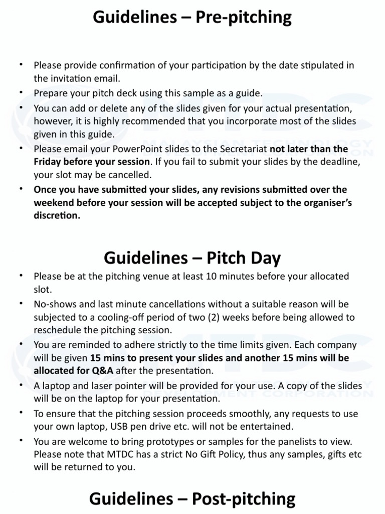 Template - MTDC Pitching | PDF | Revenue | Sales