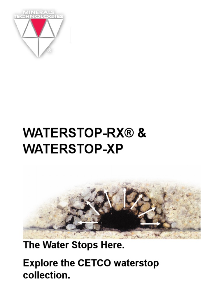 WATERSTOP-RX - & WATERSTOP-XP - Minerals Technologies Inc - PDF | PDF