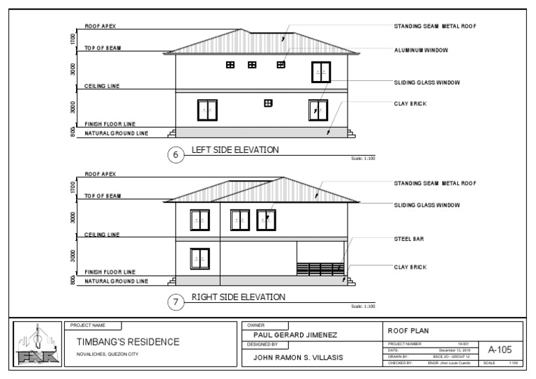 Left Side Elevation 6: Timbang'S Residence A-105 | PDF | Culture Of ...