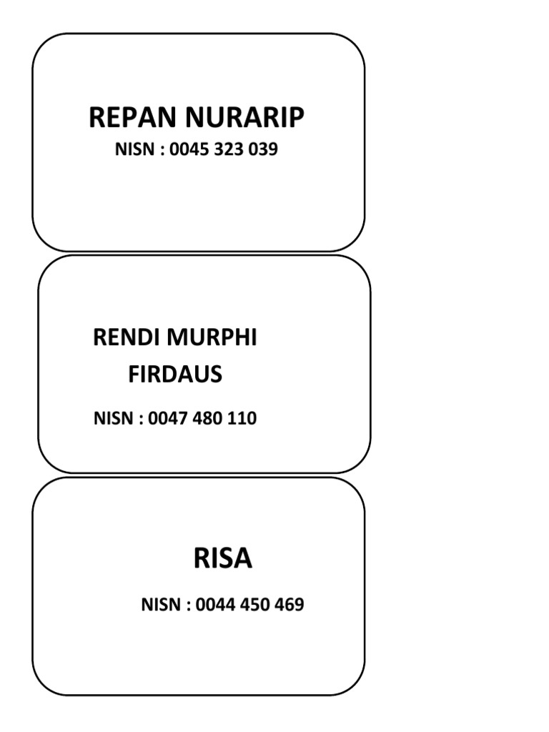 Student ID List | PDF