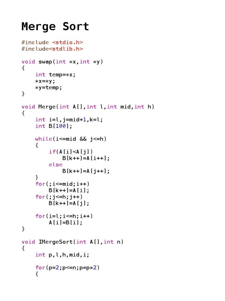 21.1 185. Iterative Merge Sort PDF | PDF | Teaching Methods & Materials 21.1 185. Iterative Merge Sort PDF | PDF | Teaching Methods & Materials