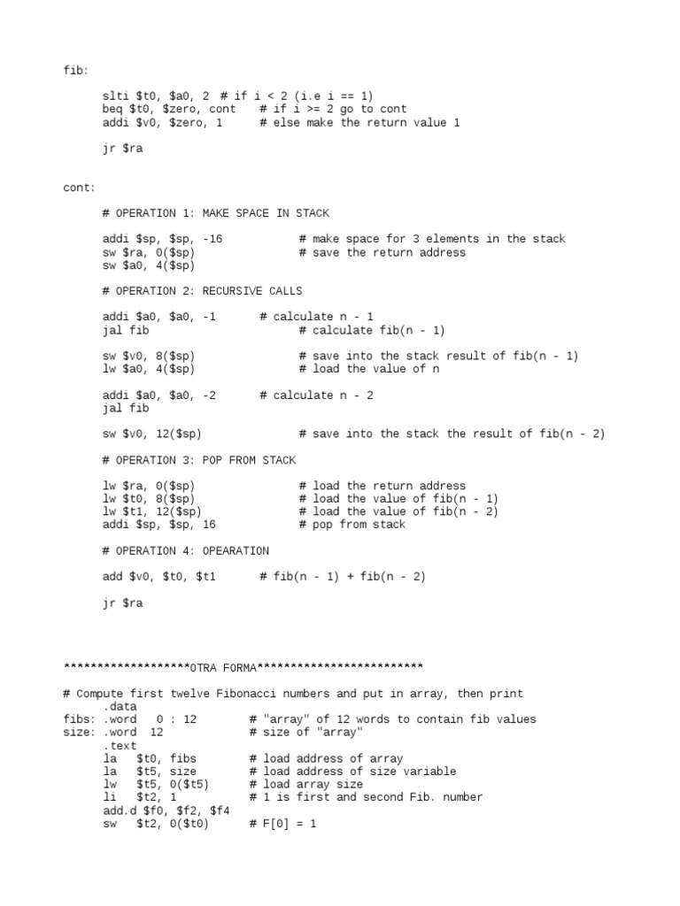 Compute Fibonacci Numbers And Print Pdf Array Data Structure Algorithms And Data Structures 0464