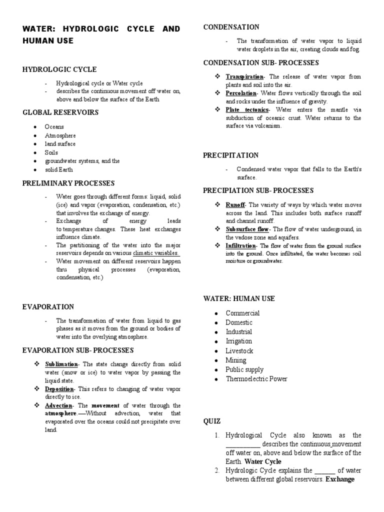 Understanding Condensation in Water Cycle | PDF | Water Cycle | Evaporation