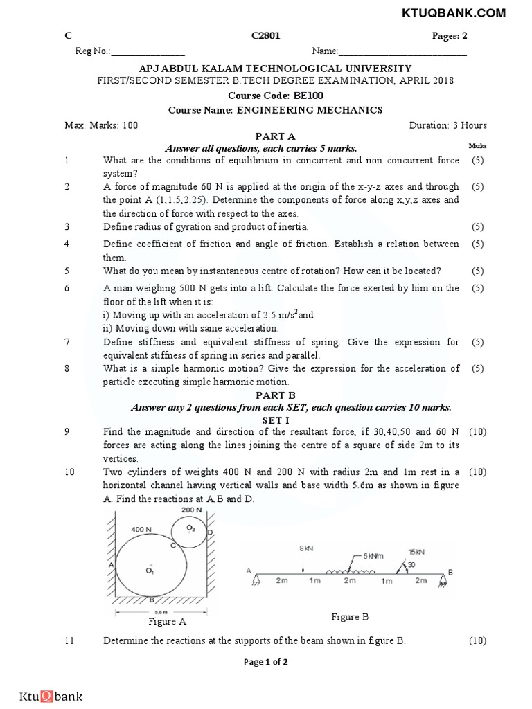 Engineering Mechanics Question Full 4 | PDF | Acceleration | Force
