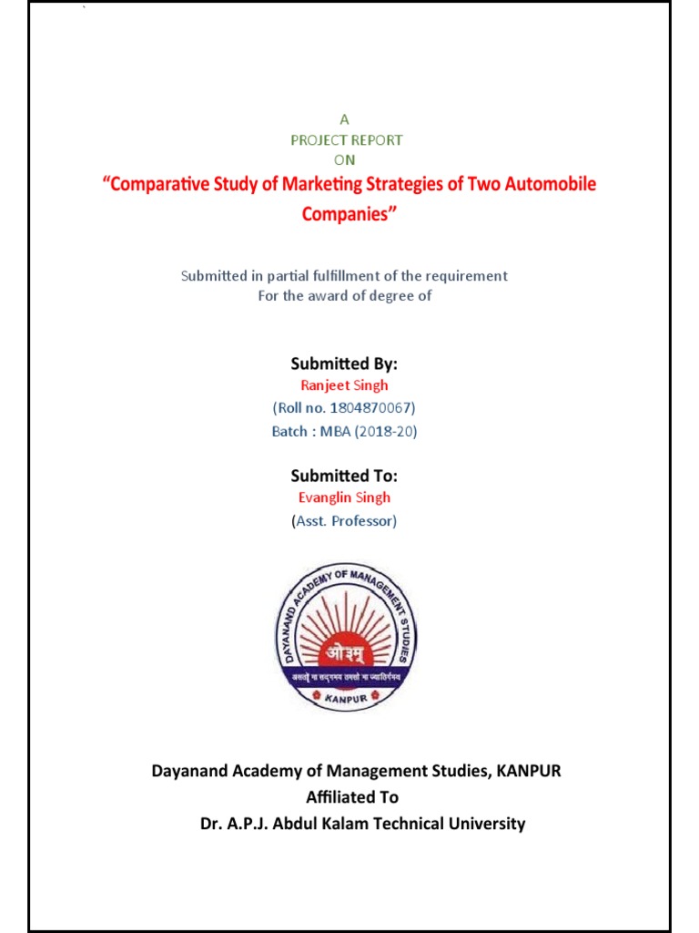 Final Research Project | PDF | Marketing | Marketing Strategy