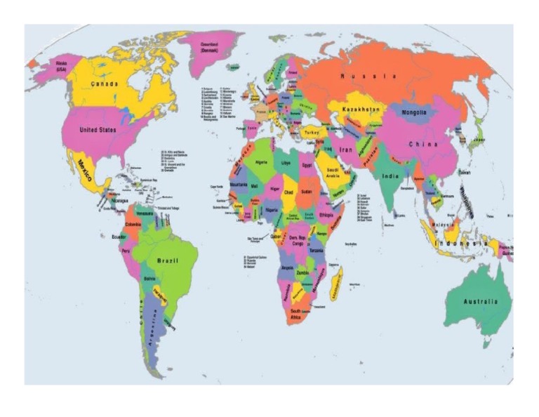 Mapa Mundi Politico | PDF