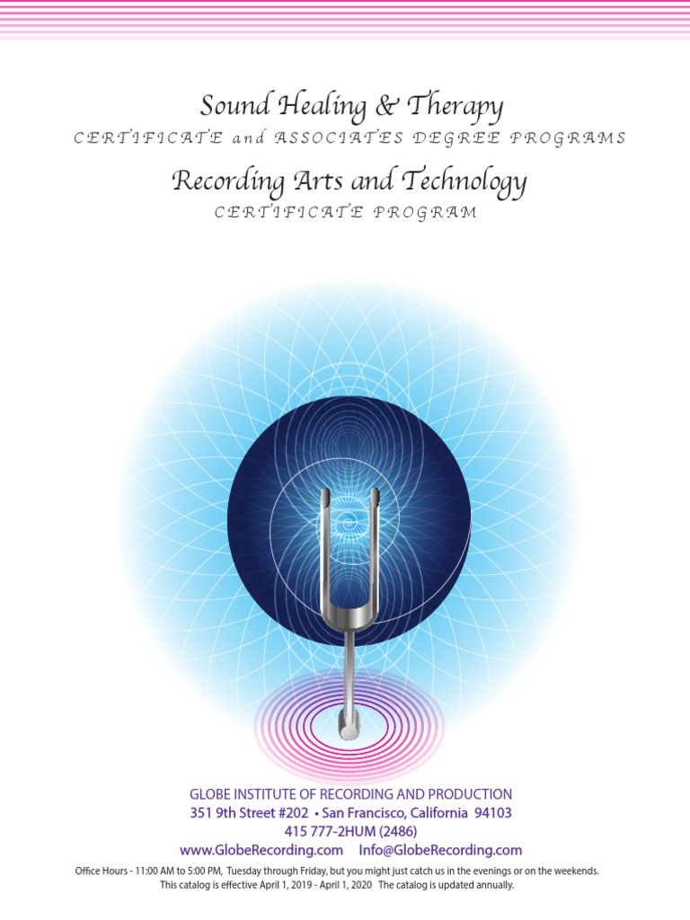 Sound Healing & Therapy Recording Arts and Technology: Certificate and ...