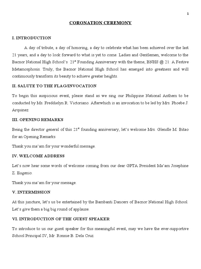 Script Foundation Day | PDF | Cultural Conventions | Monarchy