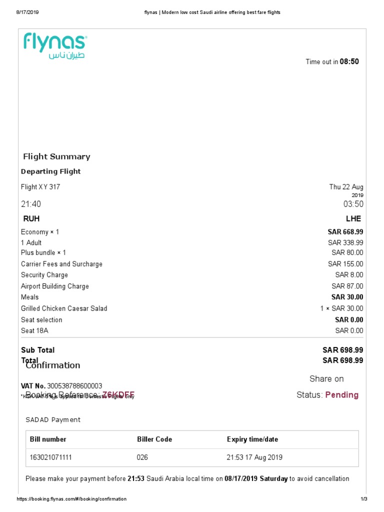 Flynas - Modern Low Cost Saudi Airline Offering Best Fare Flights PDF ...