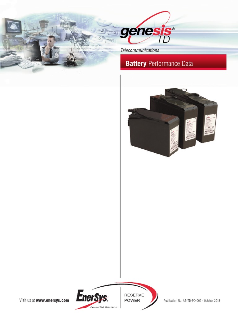 Enersys TD PD - Compressed | PDF | Electricity | Energy Storage