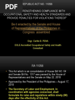 DOLE D.O. NO. 198, S. 2018 | PDF | Occupational Safety And Health | Safety
