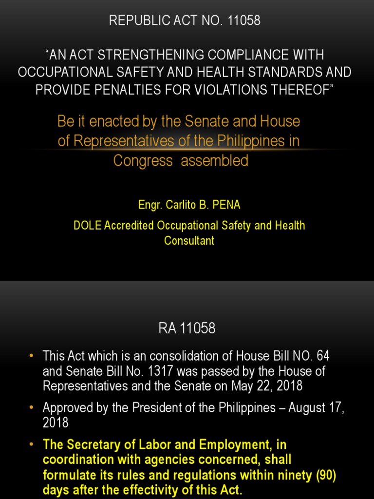 Ra 11058 Irr PDF | PDF | Personal Protective Equipment | Occupational ...