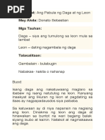 Elemento NG Kwento Worksheets | PDF
