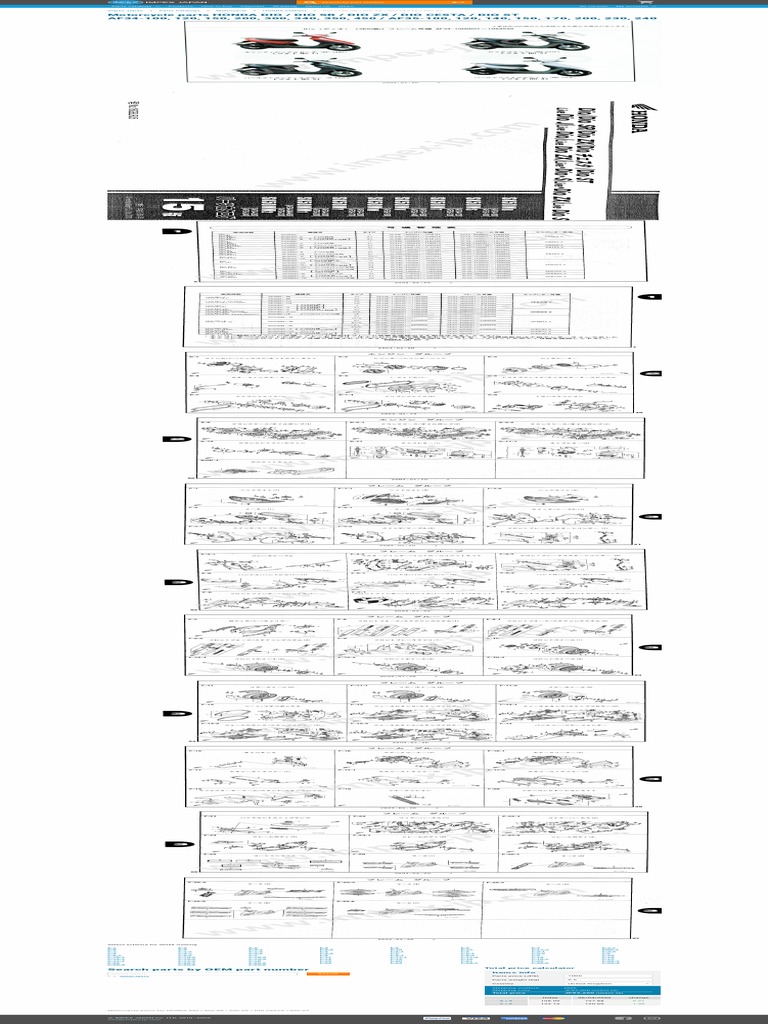 Motorcycle Parts HONDA DIO - DIO SR - DIO ZX - DIO CESTA - DIO ST AF34 ...