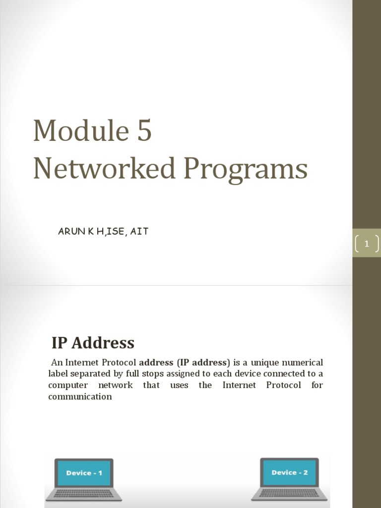 Module 5-Networked Programs | PDF | Html Element | Json