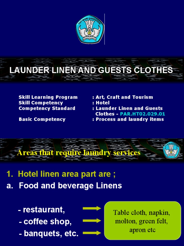 Launder Linen and Guests Clothes | PDF | Laundry | Textiles